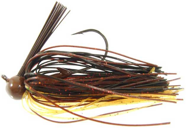 Strike King Tour Grade Football Jig 1/4oz Black/Brown/Amber – Burch ...