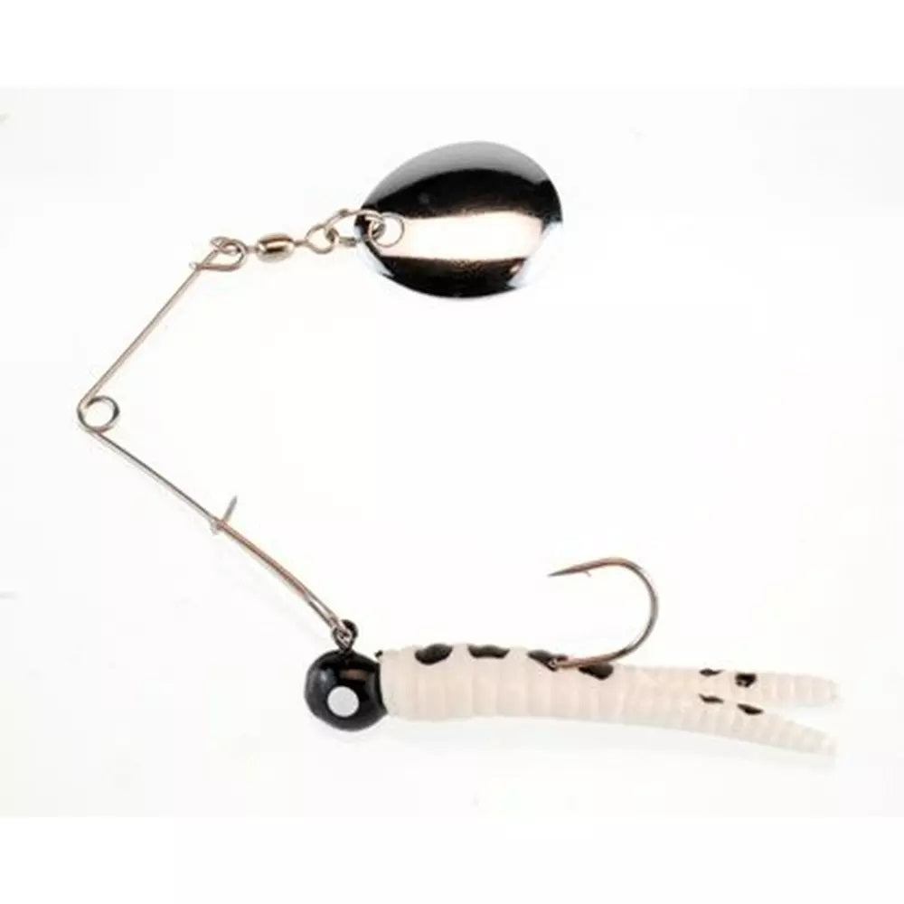 Johnson Beetle Spin®1/4oz White/Black Spots – Burch Fishing Tackle