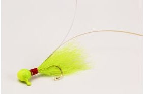 Slater Thread Neck Jig 1/32 Chart/Red/Chart #6 Hook 3pk – Burch Fishing ...